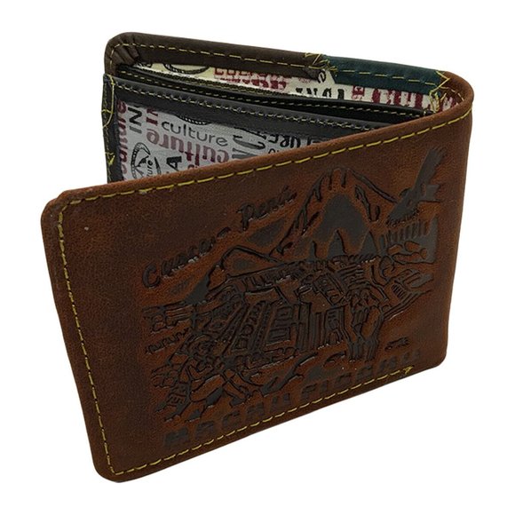 Peru | Other | Nwt Cusco Machu Picchu Peru Souvenir Mens Embossed Brown ...